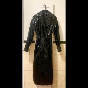 Missguided | Jackets & Coats | Missguided Black Vinyl Seam Detail ...